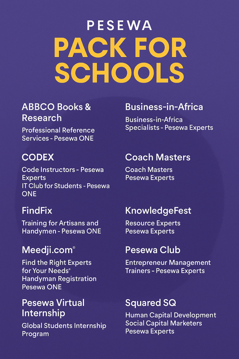 Pesewa Packs – Pesewa ONE